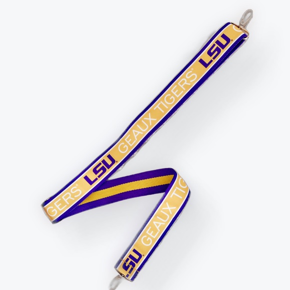 Accessories | New Lsu Geaux Tigers Purse Strap 15 Purple Gold Stripe ...